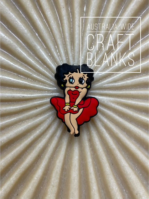 Betty Boop - Silicone Bead - #87 – Australia Wide Craft Blanks